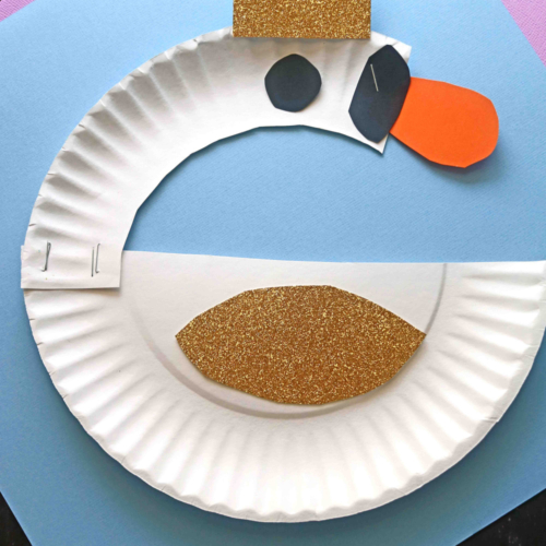 Paper Plate Swan Craft Idea For Kids