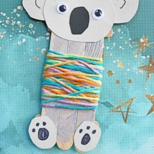 Handprint Koala On Eucalyptus Tree - Glued To My Crafts - Let's Get Crafty!