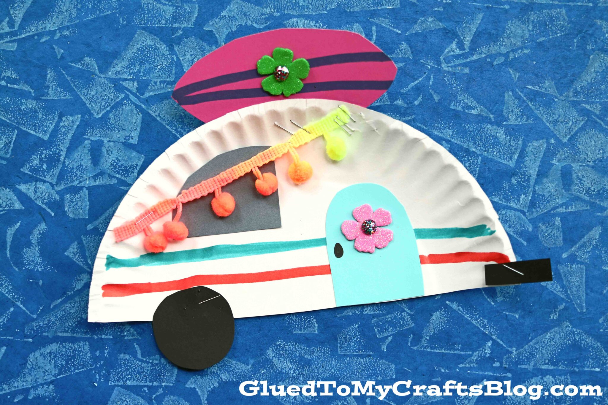 Paper Plate Beach Camper Craft