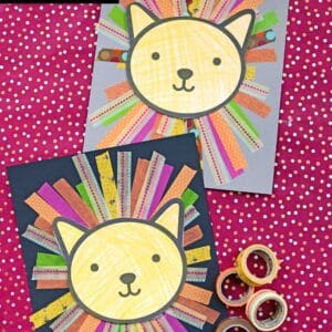 Tissue Paper & Paper Plate Lion