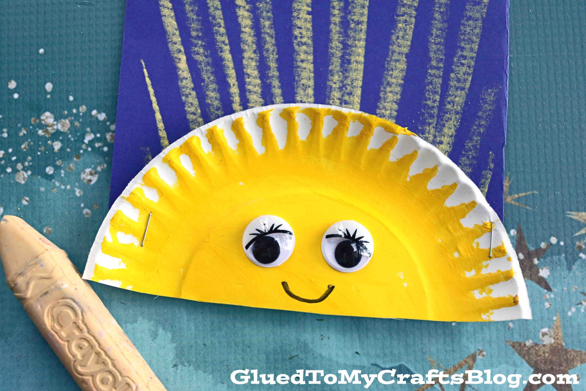 Chalk Art Sunshine Craft Idea For Kids
