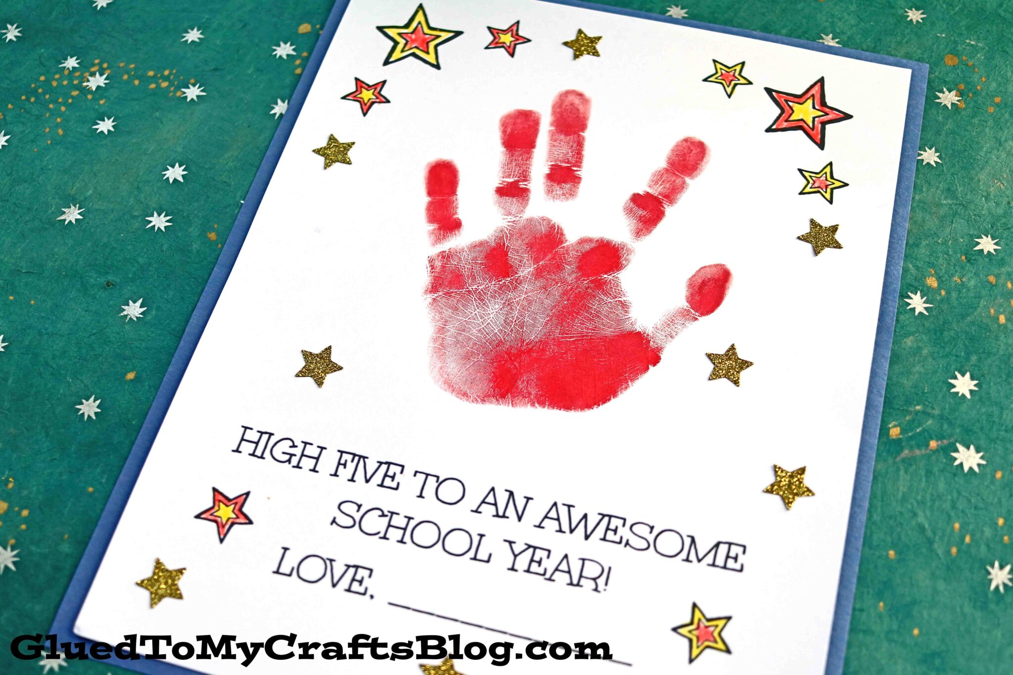 Handprint High Five To An Awesome School Year