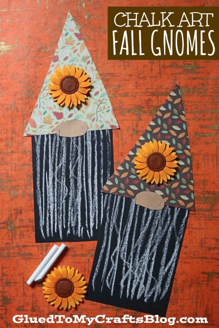Paper & Chalk Art Fall Gnome Craft