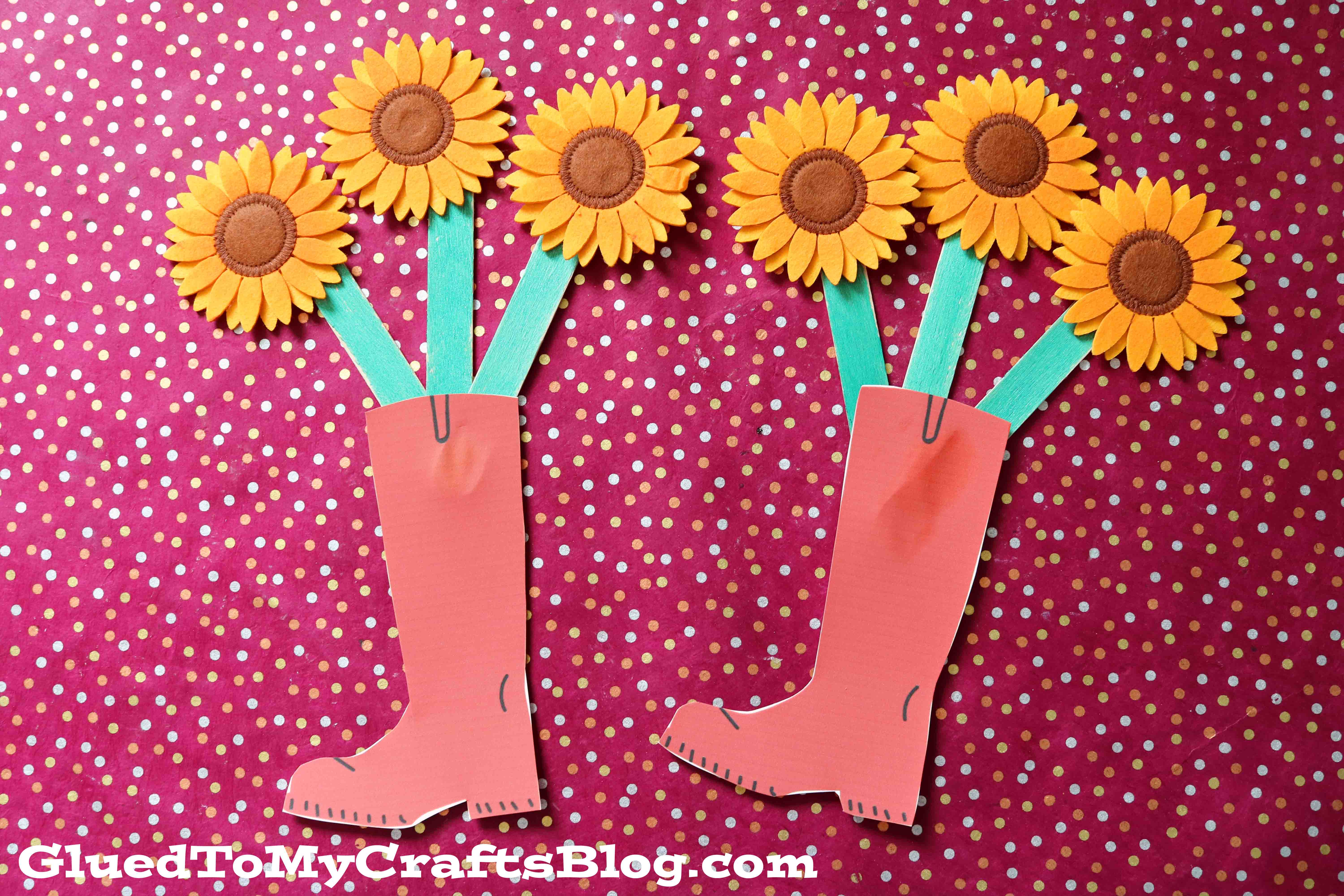 Paper Boot Flower Vase Craft Idea For Fall