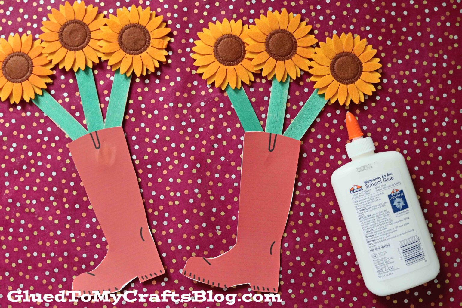 Paper Boot Flower Vase Craft Idea For Fall