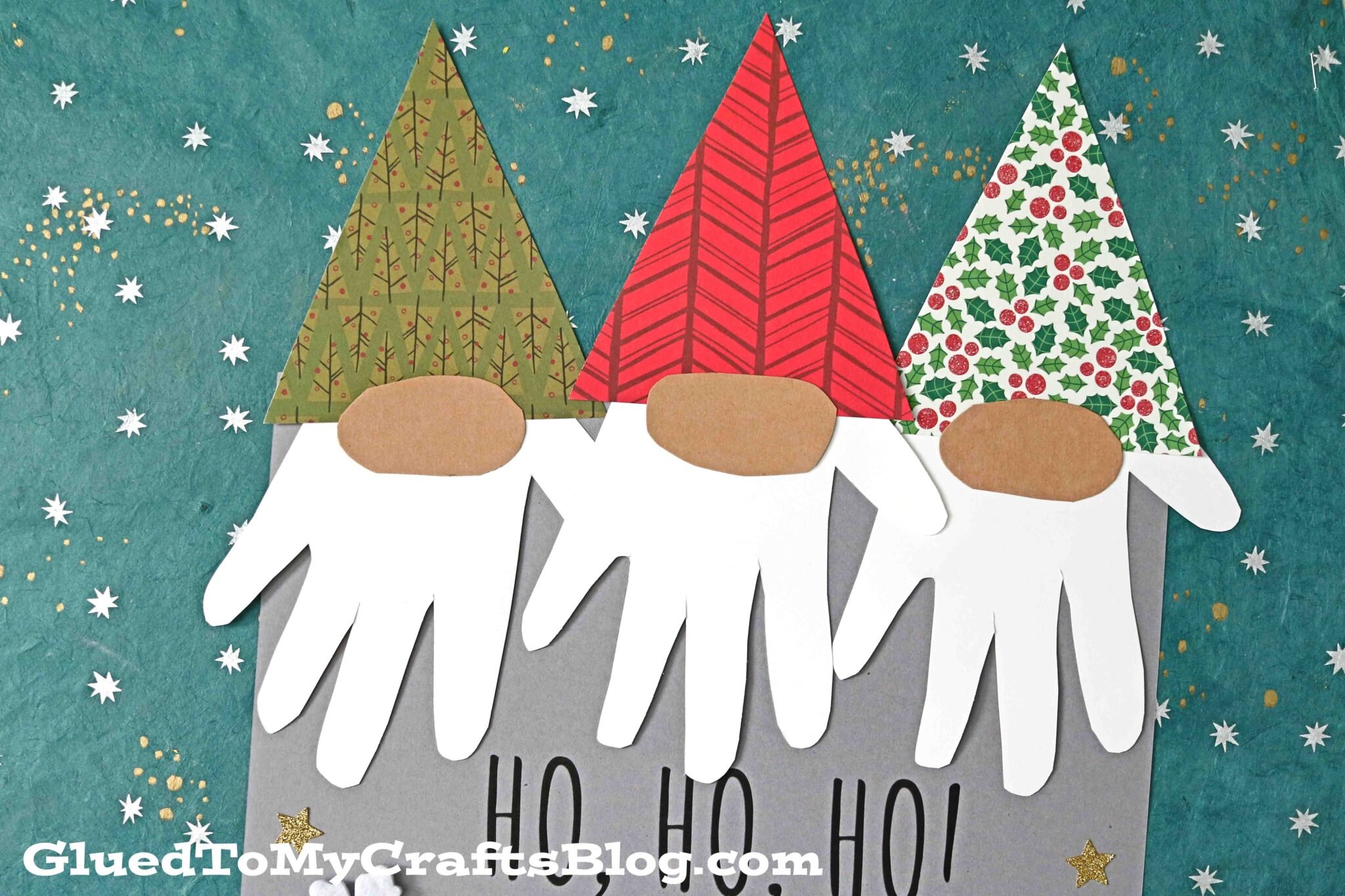 Handprint Santa Gnome Keepsake