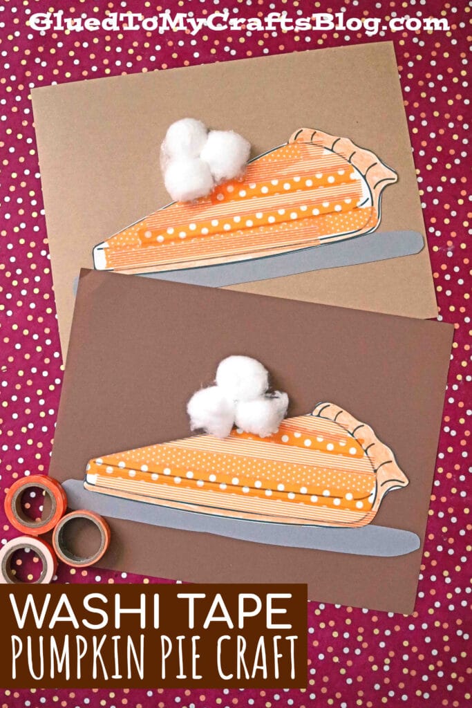 Paper & Washi Tape Pie Craft