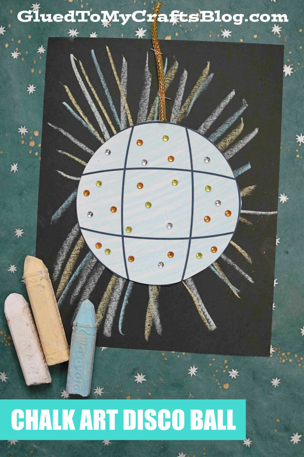 Chalk Art Disco Ball - New Year's Eve Craft