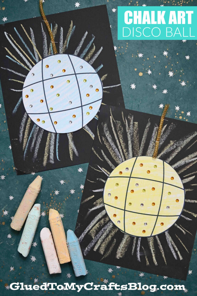 Chalk Art Disco Ball - New Year's Eve Craft