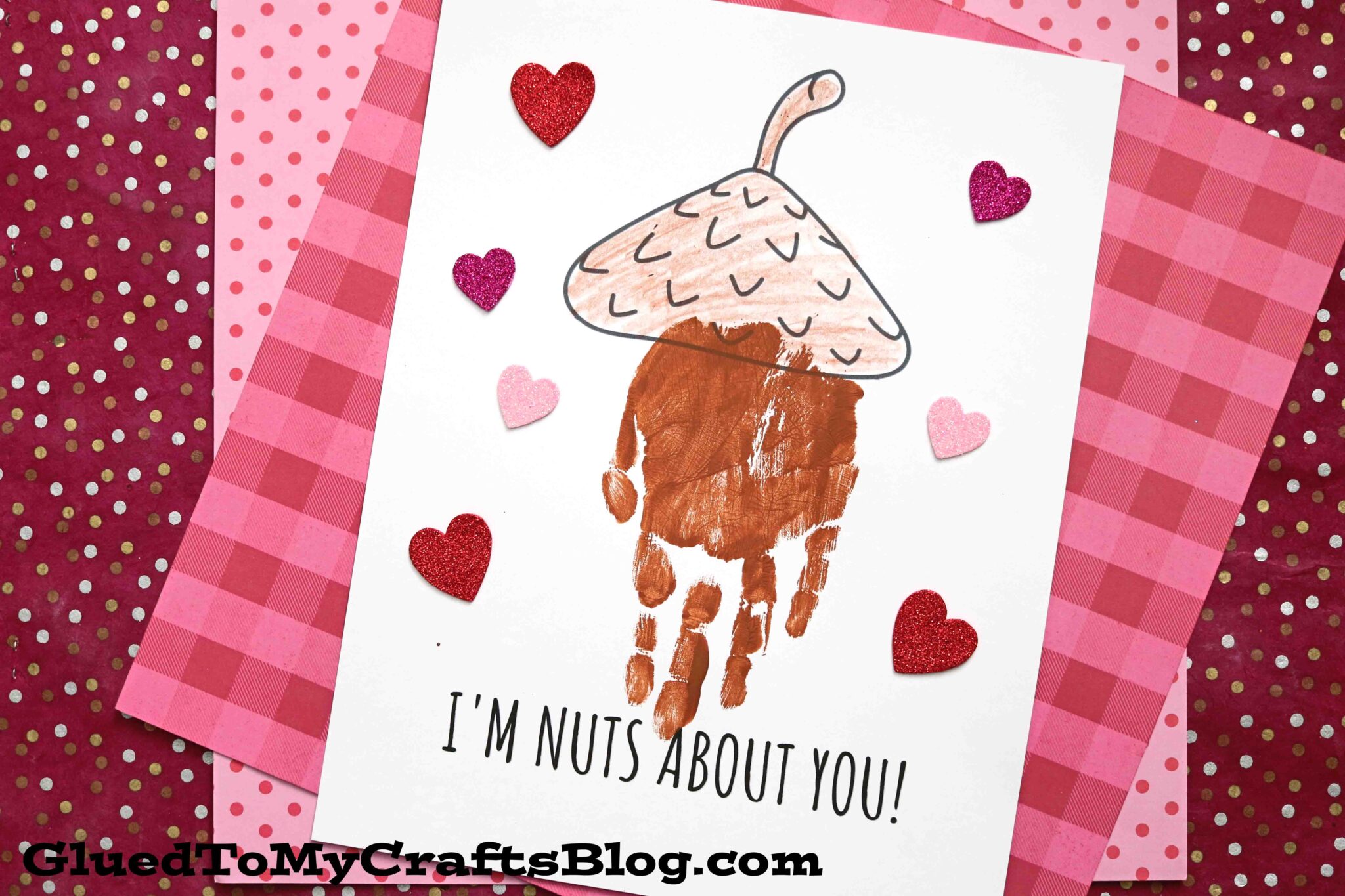 Handprint "I'm NUTS About You" Keepsake