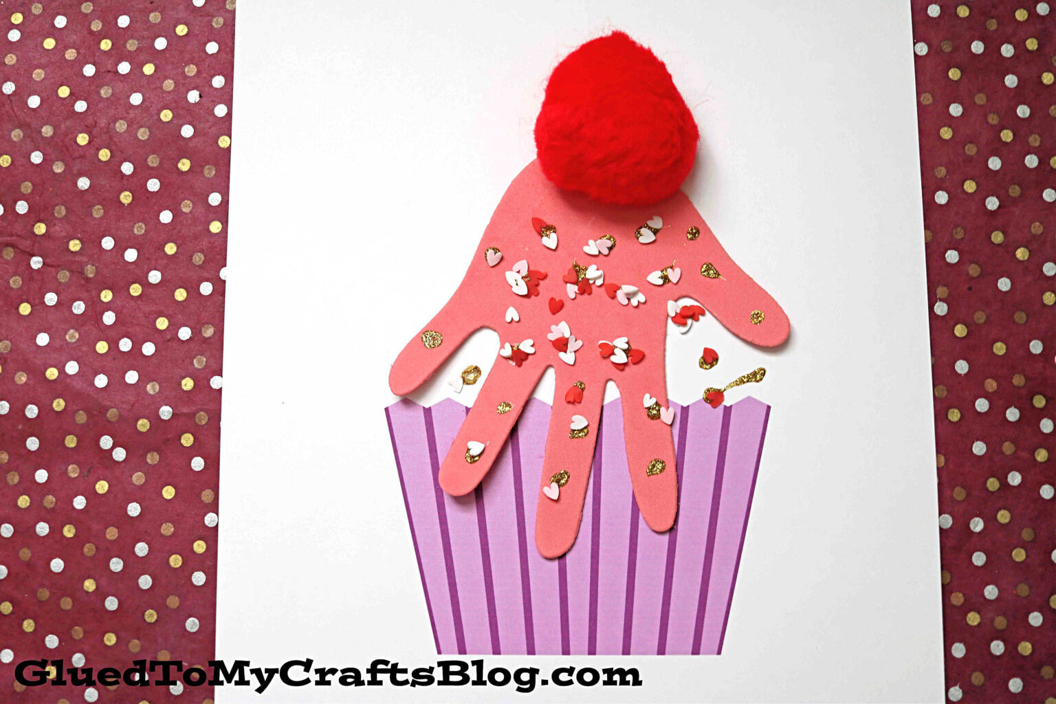 Handprint Cupcake Keepsake