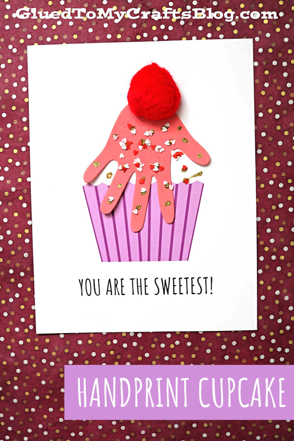 Handprint Cupcake Keepsake