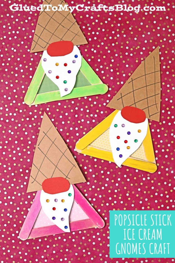 Popsicle Stick Ice Cream Gnome