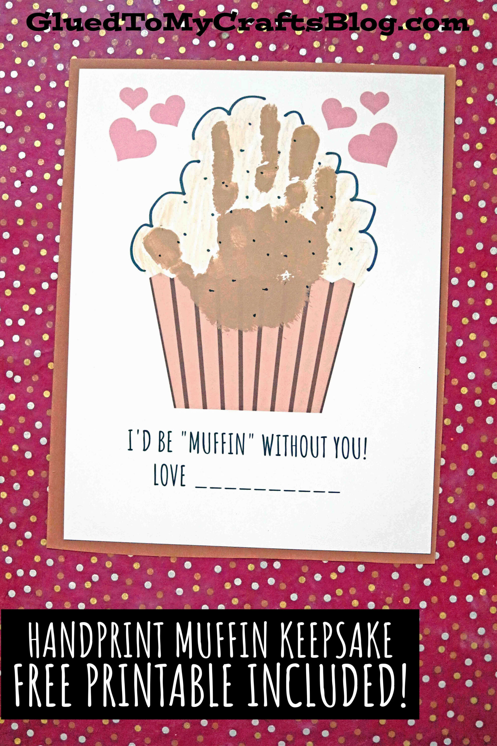 Handprint Muffin Keepsake Craft