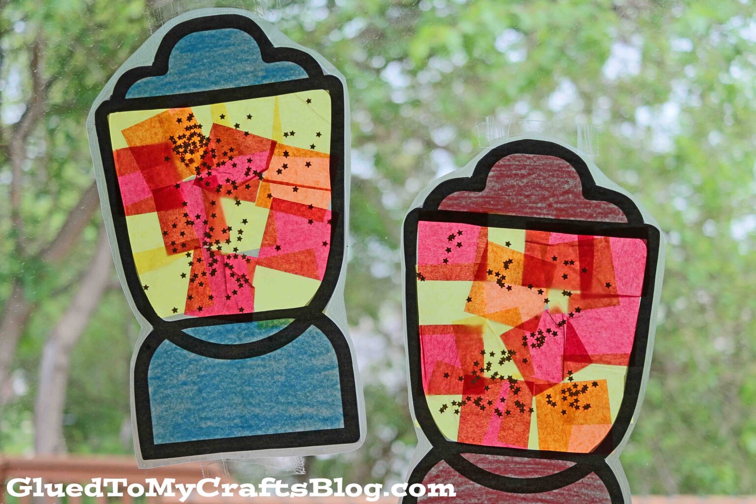 Stained Glass Camping Lantern Craft Idea For Kids Glued To My Crafts