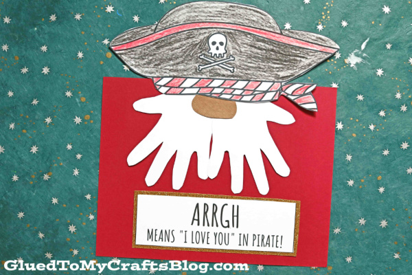 Handprint Pirate Gnome Keepsake Card