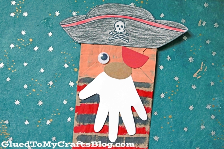 Paper Bag Pirate Puppet Craft Idea For Summer