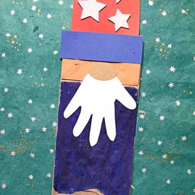 Chalk Art Uncle Sam Craft