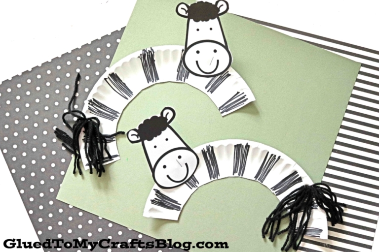 Paper Plate Zebra Craft Idea For Kids