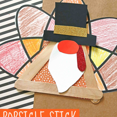 Popsicle Stick Pilgrim Hat