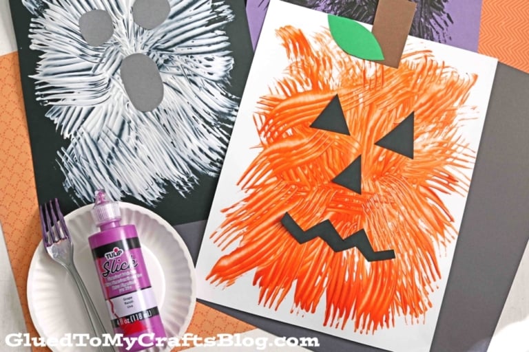 4 Fork Painted Halloween Craft Ideas