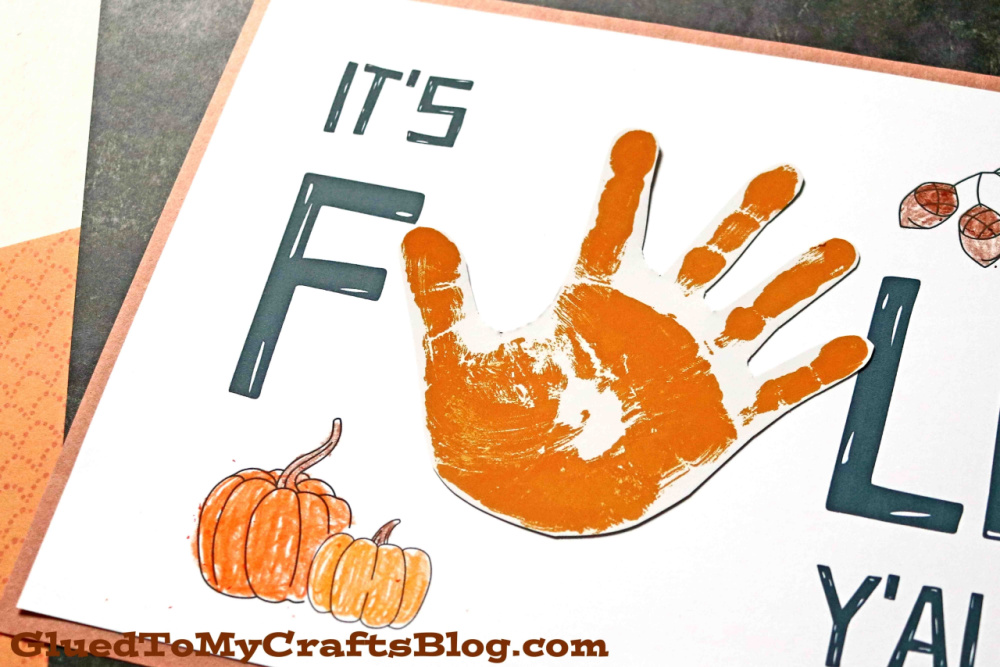 It's Fall Y'all Handprint Keepsake