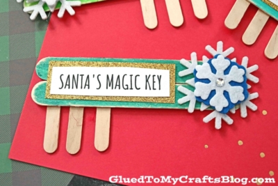 Popsicle Stick Santa's Key Craft