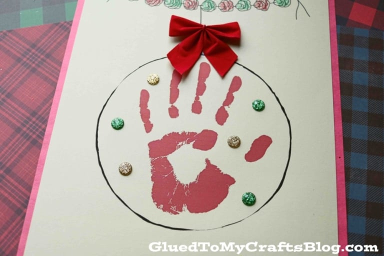 Handprint Christmas Ornament Keepsake