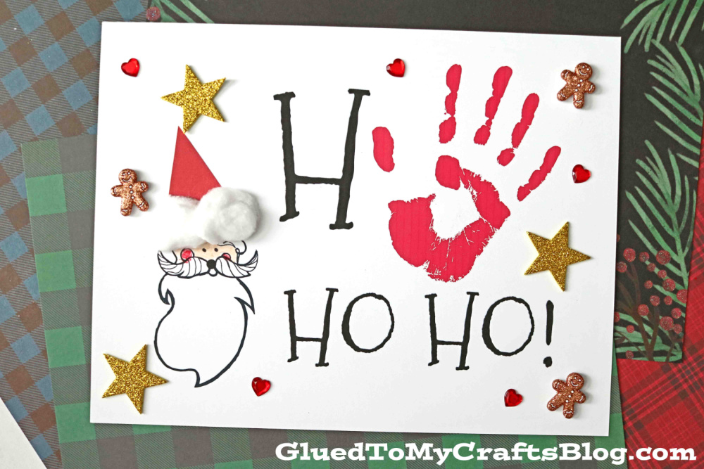 Handprint HO HO HO Keepsake Craft