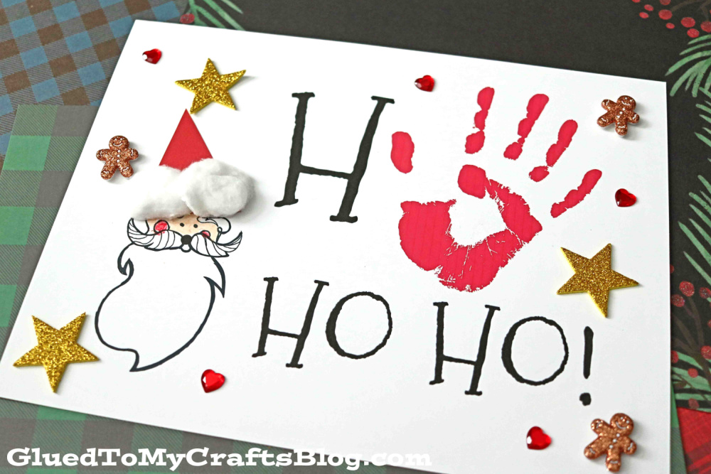 Handprint HO HO HO Keepsake Craft
