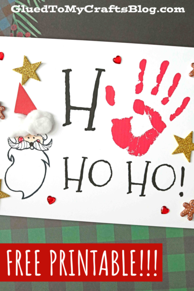 Handprint HO HO HO Keepsake Craft