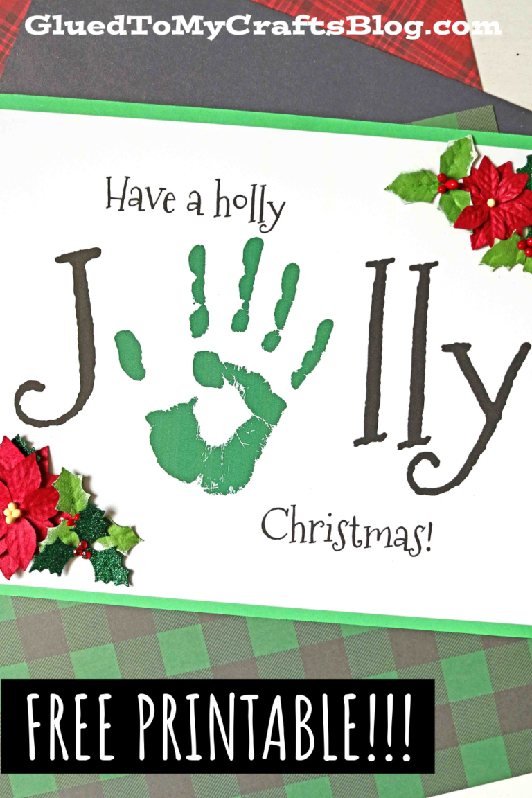 Handprint Holly Jolly Christmas Keepsake