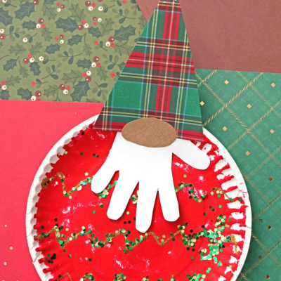 Paper Handprint Grinch Puppet