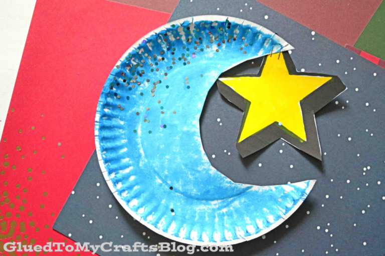 Paper Plate Moon & Star Craft Idea