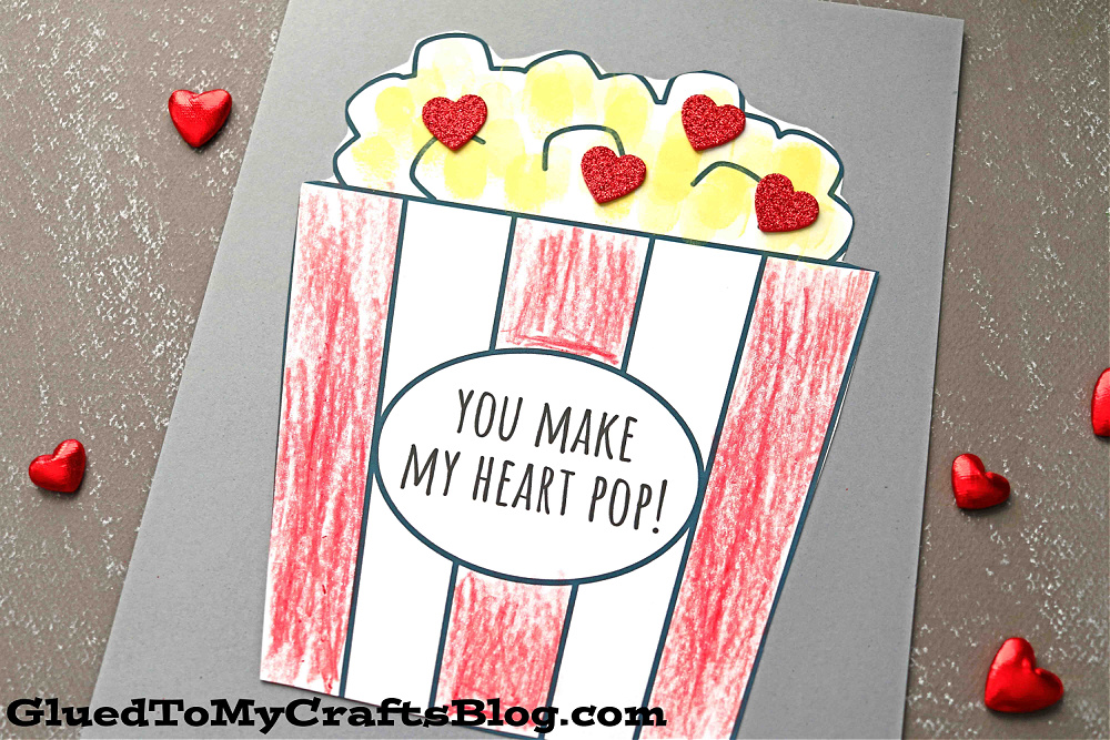 Thumbprint Popcorn Card Idea