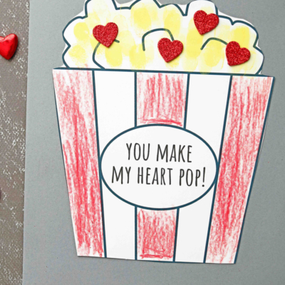 Popsicle Stick Popcorn Craft
