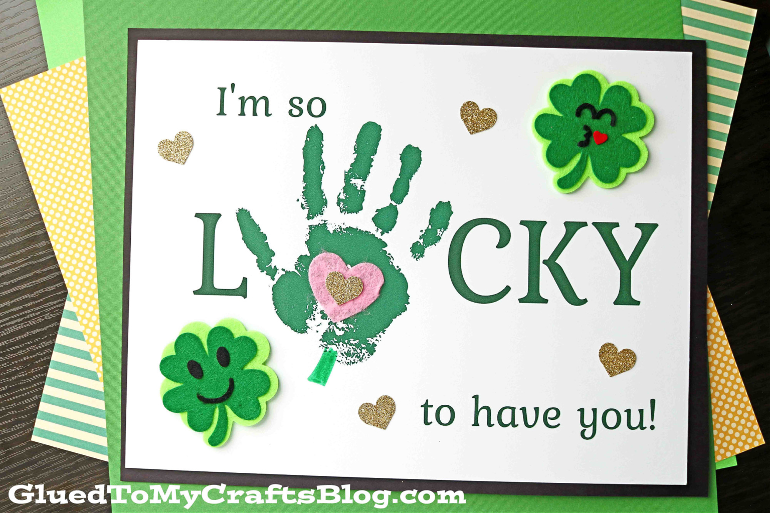 Handprint LUCKY To Have You Keepsake