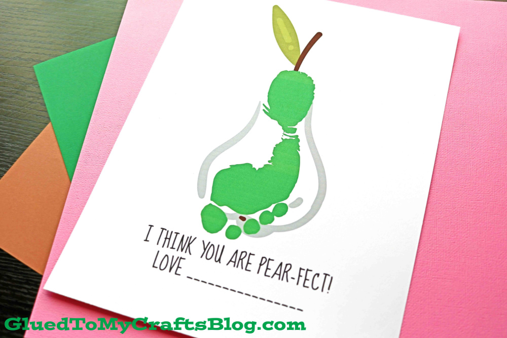 Pear-fect Footprint Pear Keepsake