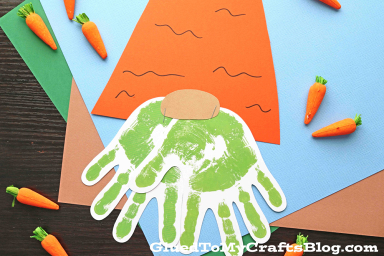 Handprint Carrot Gnome Keepsake