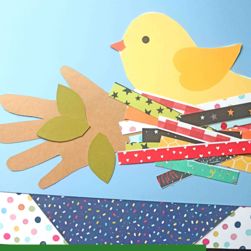 Paper Bird's Nest Craft For Kids