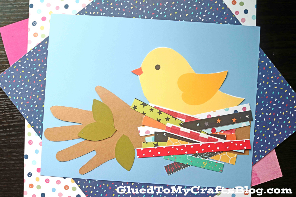 Paper Bird's Nest Craft For Kids