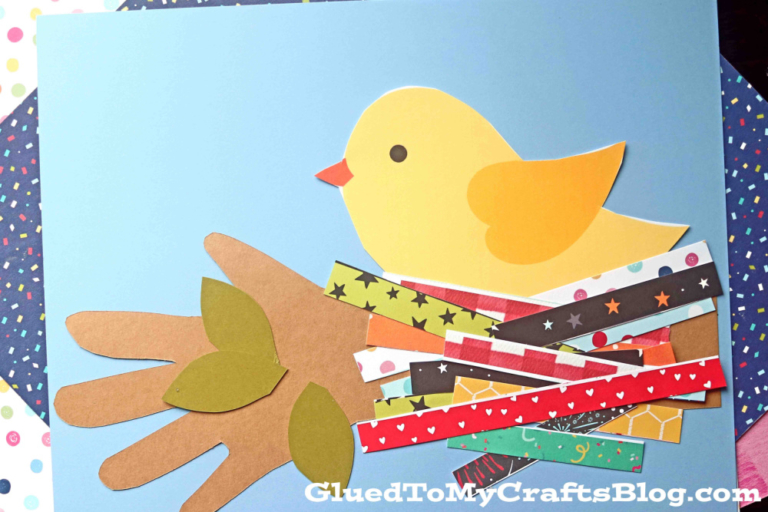 Paper Bird's Nest Craft For Kids