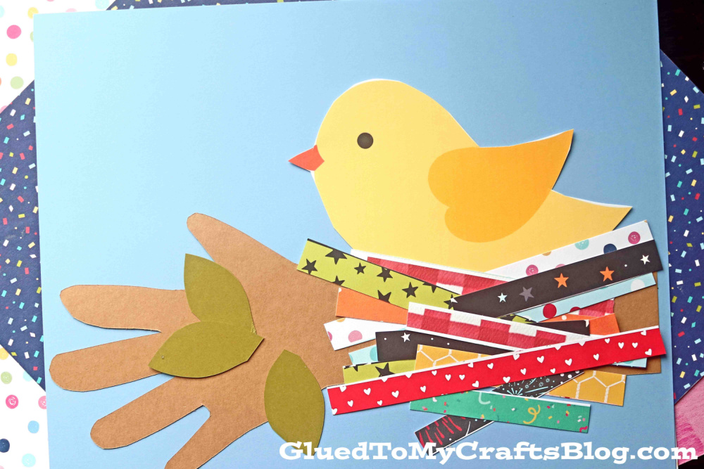 Paper Bird's Nest Craft For Kids