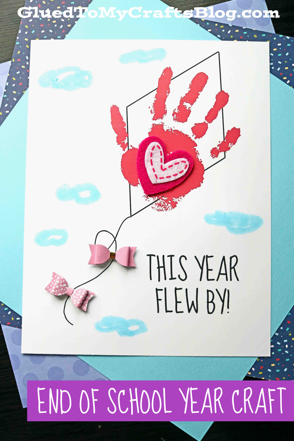 Handprint This Year Flew By Kite Keepsake