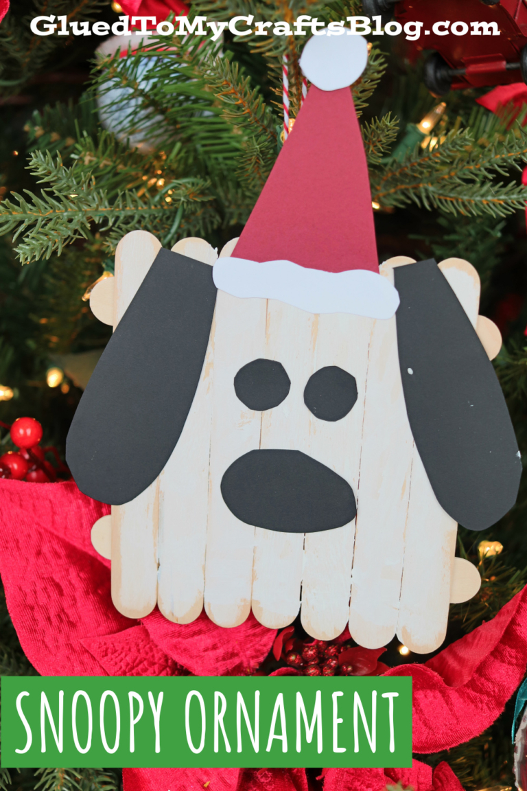 Popsicle Stick Charlie Brown & Snoopy Craft