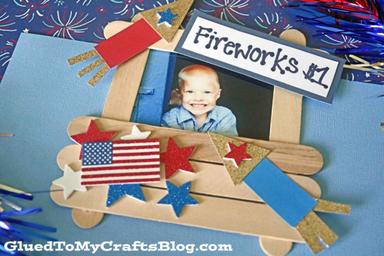 Popsicle Stick Firework Stand Craft