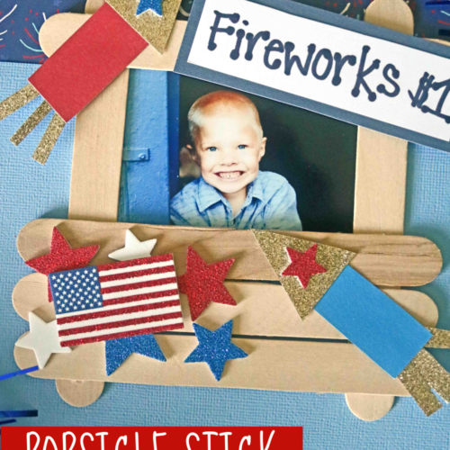 Popsicle Stick Firework Stand Craft