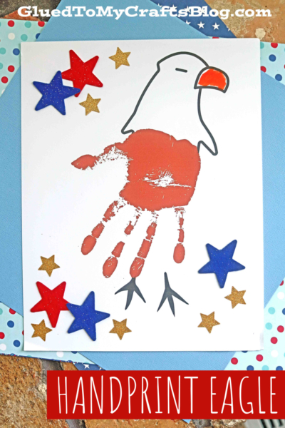 Handprint Bald Eagle Keepsake For 4th of July
