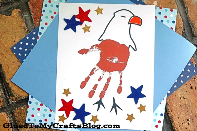 Handprint Bald Eagle Keepsake For 4th of July