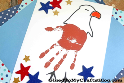 Handprint Bald Eagle Keepsake For 4th of July